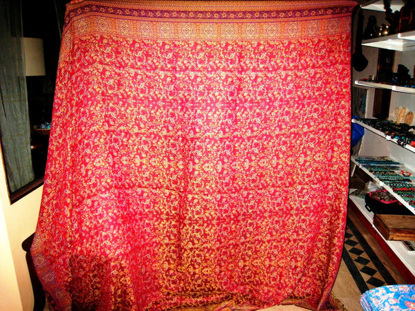 Cashmere Blanket Afghan Throw Red – Induscarpets